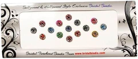 Amazon.com : Crystal Indian Bindi Face Jewel for Women colorful crystal ...