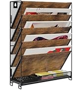 Amazon.com : Superbpag Hanging File Organizer 5 Tier Wall Mount ...