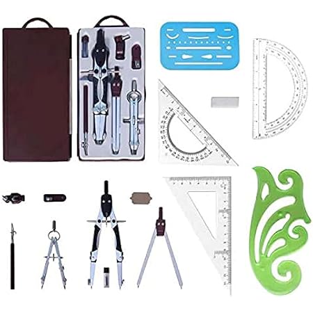 Amazon.com : Mr. Pen- Professional Geometry Set, 15 pcs, Geometry Kit ...