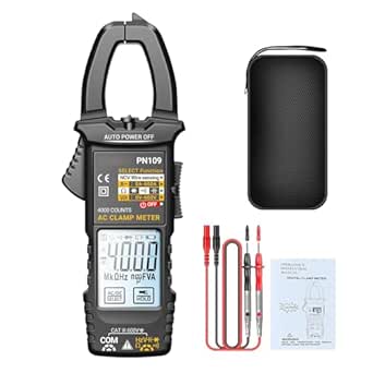 Gkumgwo Clamp Multimeter | Clamp on Multimeter 4000-Count | Portable ...