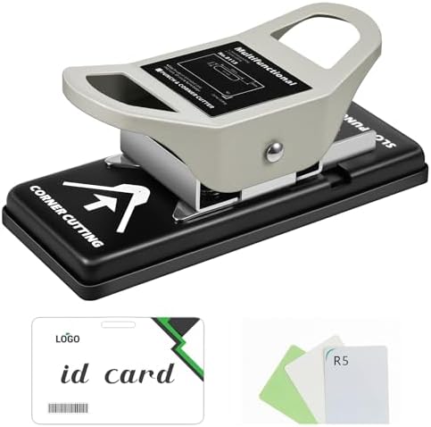 Amazon.com : SICURIX 3-in-1 ID Card Punch 5"x6"x4" 18 Sheet Capacity ...