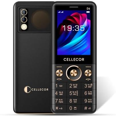 CELLECOR D6 Dual Sim GSM Feature Phone with Big Battery 2500 mAH| Disco ...