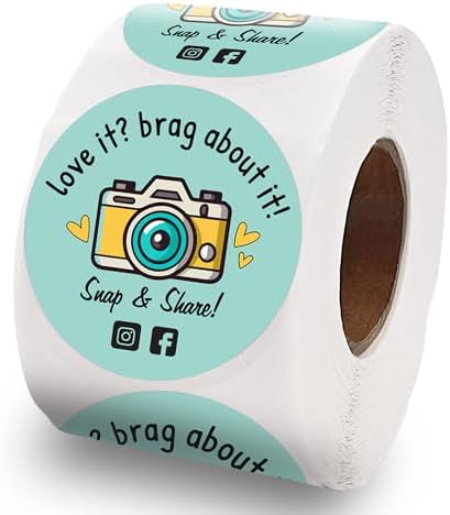 Amazon.com: Retro Camera Snap It and Share It Stickers,Review Stickers ...