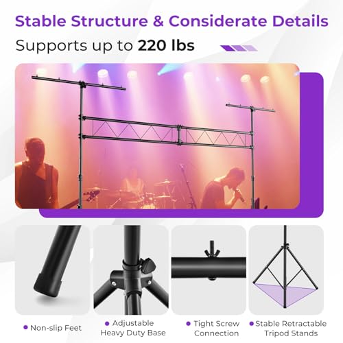 Snapklik.com : Stage Lighting Stand, 14FT Lighting Truss System W/32 ...