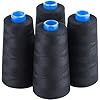 Amazon.com: Black Sewing Thread 100% Polyester 3000 meters/3280 Yards ...