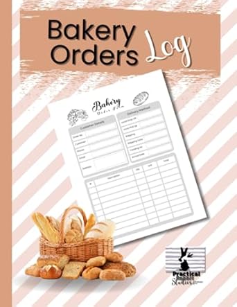 Bakery Order Log: A blank order forms book for bakery orders: Studios ...