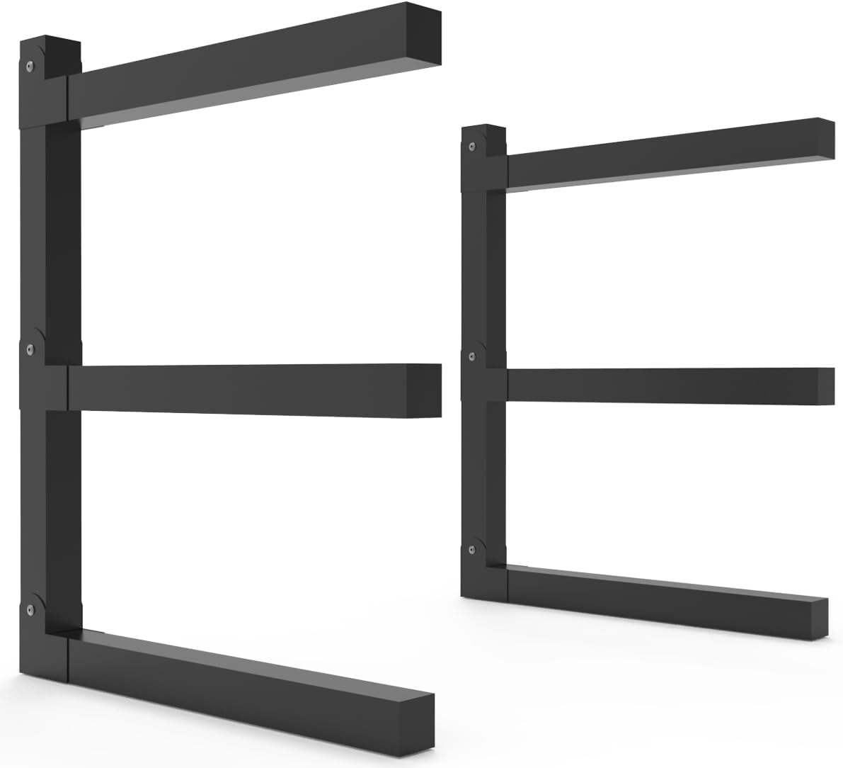 Amazon.com: Anglerbasics Lumber Storage Rack,3-Level Lumber Rack Wall ...