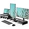Amazon.com: Fenge Computer Monitor Riser Stand with Drawer for 2 or 3 ...