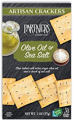 Amazon.com : Partners Snack Crackers, Olive Oil & Sea Salt, Green ...