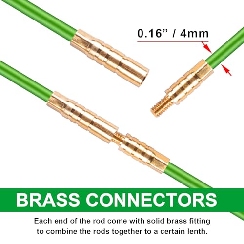 Snapklik.com : 14FT Wire Fish Tool Electrical Wire Snake Fish Tape Fish ...