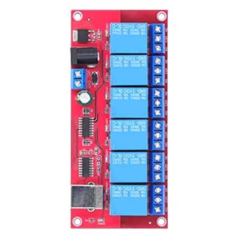 USB Relay 6 Channel Wide Application 10A Easy Installation Relay Module ...