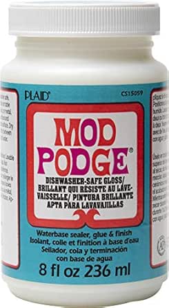 Amazon.com - Mod Podge Dishwasher Safe Waterbased Sealer, Glue and ...