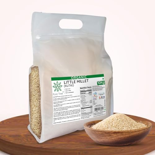 Pure Tree Certified Organic Little Millet | 10 Kg / 10000 g | Gajro ...