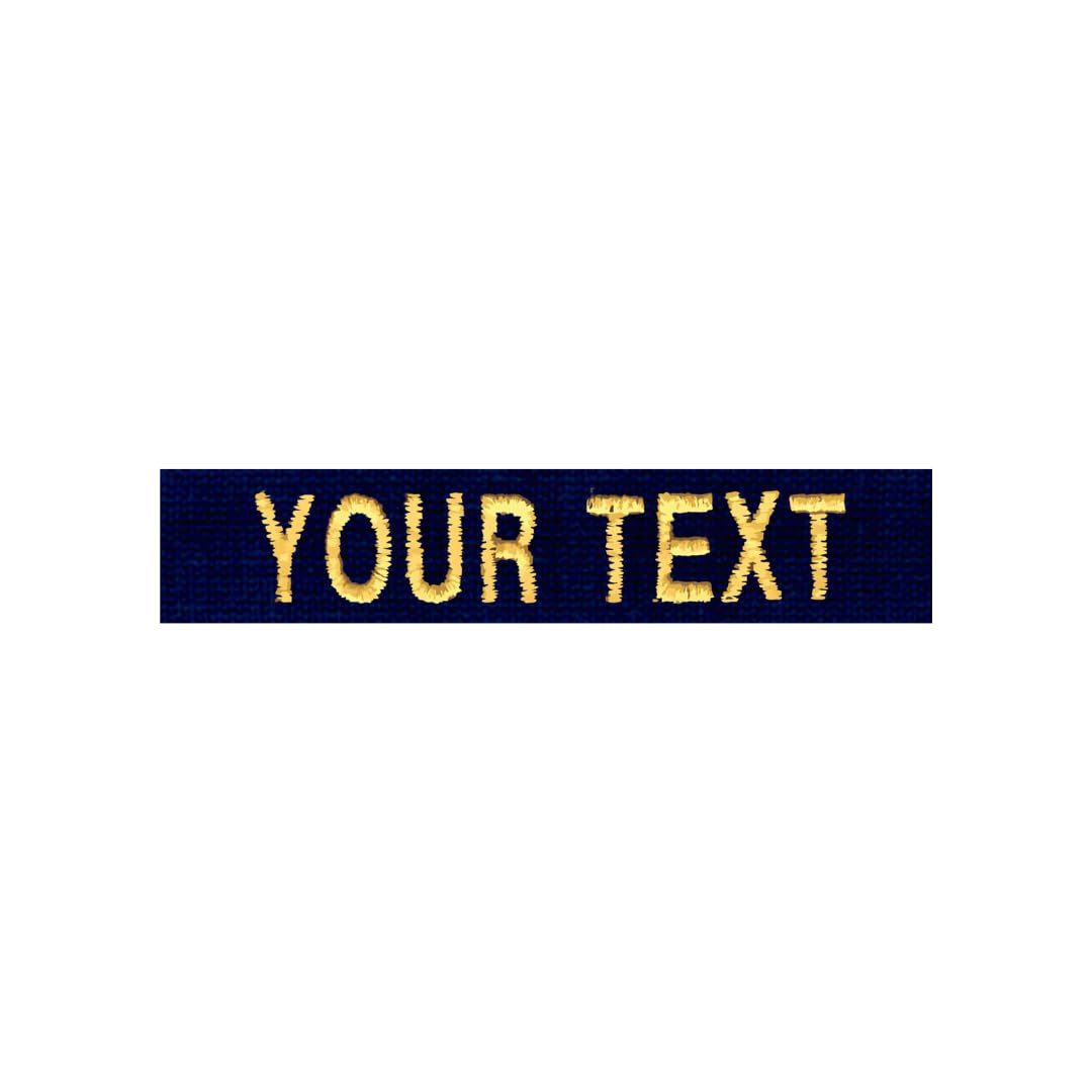 Amazon.com: Custom Embroidered Uniform Name Tapes on Twill Fabric - Sew ...