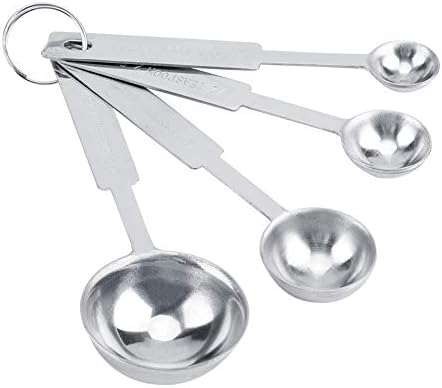 Amazon.com: Stainless Steel Measuring Spoons Set of 4 Piece Including 1 ...