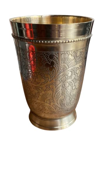 Buy Krishna Sales Corporation Brass Pital Glass (350 ML), Best for Your ...