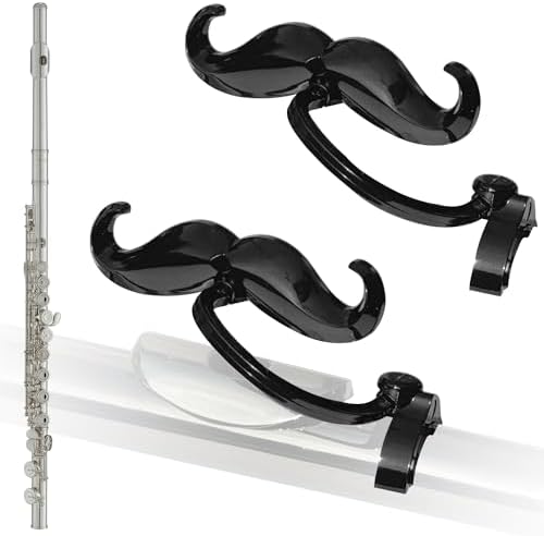 Amazon.com: [2 Pack] Clip-On Mustache For Flutes - Includes Protective ...