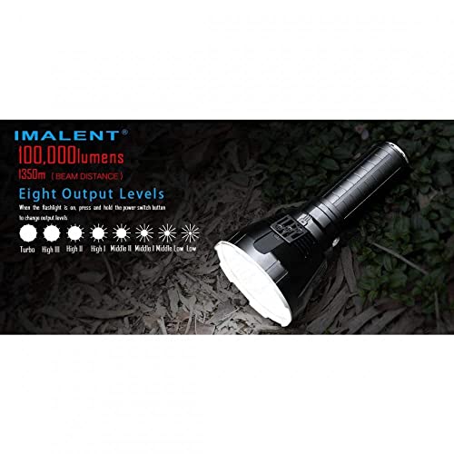 IMALENT MS18 Brightest Flashlight 100,000 Lumens, With 18pcs Cree XHP70 ...