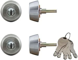 Amazon | LIXIL(リクシル) TOSTEM ドア錠セット(GOAL D9シリンダー) シルバー DMJZ1222 | 補助錠・錠前