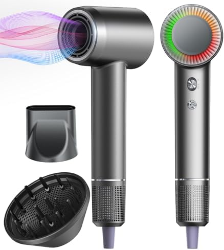Amazon.com : Hair Dryer with Diffuser, Professional High Speed Ionic ...