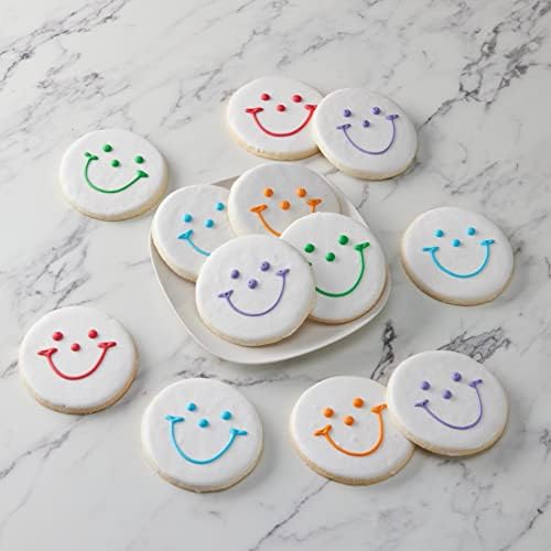 Amazon.com: Dozen Nut Free Individually Wrapped Original Smiley Cookies ...