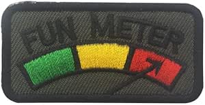 Amazon.com: Fun/Suck Meter Embroidery Patch Backer for Hook & Loop Morale Patches Tactical ...