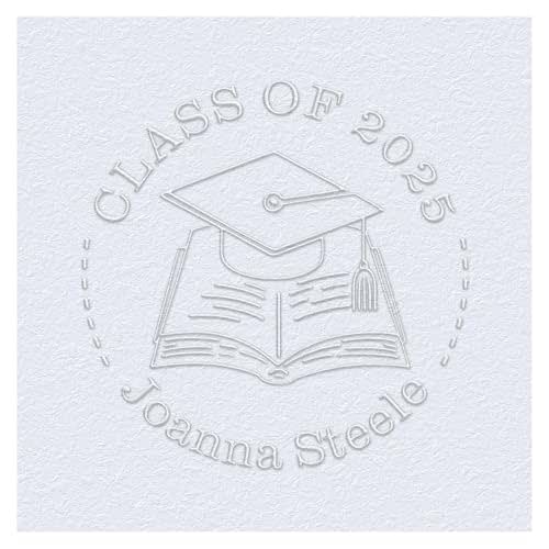 Amazon.com: Custom Embosser Graduation Stamp, Personalized Book ...