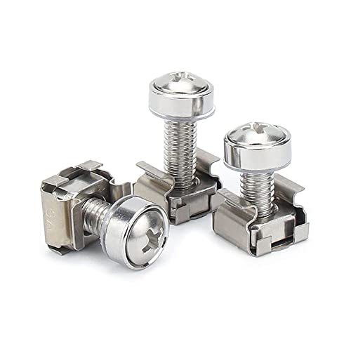 ihreesy Lot de 50 vis pour rack M6 x 20 mm - Vis de montage à trous ...