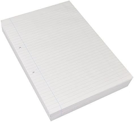 Rhino A4 Loose Leaf Lined Paper, 500 Sheets / 1000 Page, 8mm Lined with ...