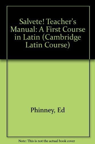 Amazon.com: Salvete! Teacher's Manual: A First Course in Latin ...
