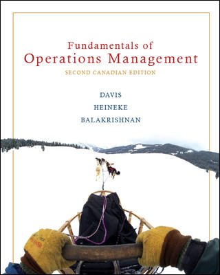 Fundamentals of Operations Management, 2nd Canadian Edition : Davis ...