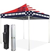 Amazon.com : Hillicon Custom Canopy Tent 10x10 with Logo- Pop Up Canopy ...