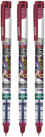 Hauser Tech 5 Gel Pen Pouch Pack | 0.55 mm Tip Size | Liquid Ink With ...