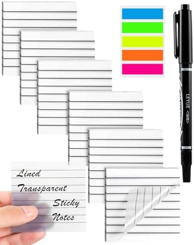 Amazon.com : JarThenaAMCS 500 Sheets Neutral Color Lined Translucent ...