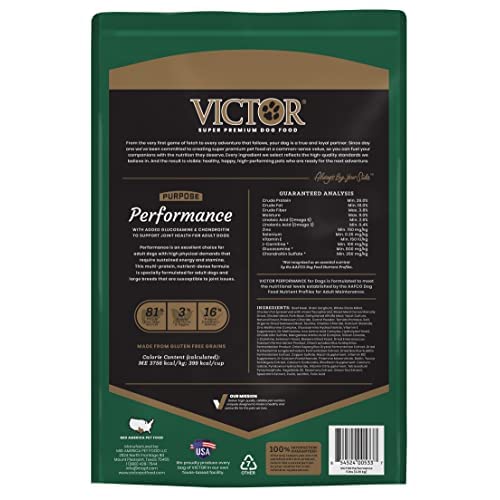 VICTOR Classic Hi-Pro Plus Formula Dry Dog Food, 15-lb Bag, 41% OFF