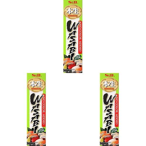 Amazon.com : S&B Premium Wasabi Paste in Tube, 1.52 Ounce (Pack of 3 ...