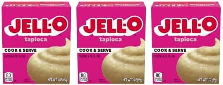 Amazon.com : Jell-O, Cook & Serve, Tapioca Pudding & Pie Filling, 3oz ...