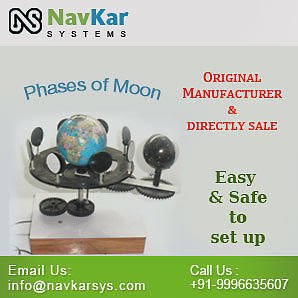 Buy NAVKAR Working Model of Moon Phases (Motorised) | Solar Educational ...