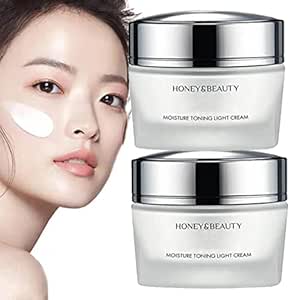 Amazon.com: Moisture Toning Light Cream, Hydrating Beauty Face Cream, Korean Moisturizing Tone ...