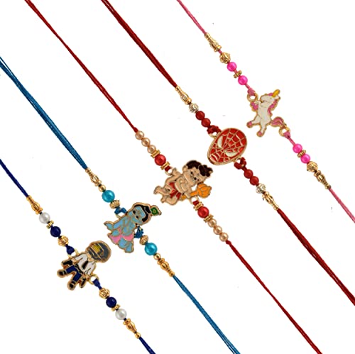 Pride Store Kids Rakhi Cartoon Charactor Rakhis with Roli Chawal, Rakhi ...