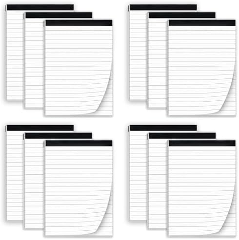 Amazon.com : 12 Pack Note Pads 4 x 6 Inch small notepads for Business ...