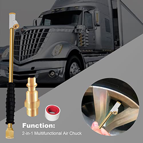 Snapklik.com : GODESON 1/4 FNPT Extended Reach Dual Head Air Chuck, 2 ...