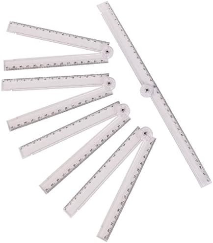 Worison Transparent Folded Ruler Scale -12 Inch (Set of 5) : Amazon.in ...