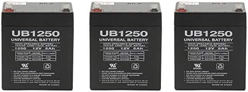 Amazon.com: UB1250 12V 5AH SLA Battery 12 Volt 3 Pack : Health & Household