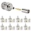 KUOQIY 15 PCS BNC Male Crimp-on Connector for RG59 RG8 Coaxial Cable ...
