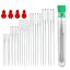 25 Pcs Sewing Needle Set with 4 Threaders - Stainless Steel Large-Eye ...
