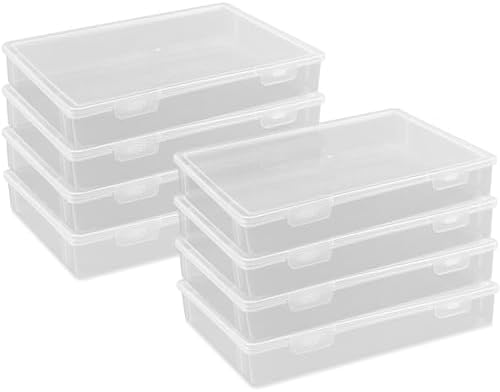 Amazon.com: LDXDRU 3Pcs Craft Storage Boxes with Hinged Lids ...