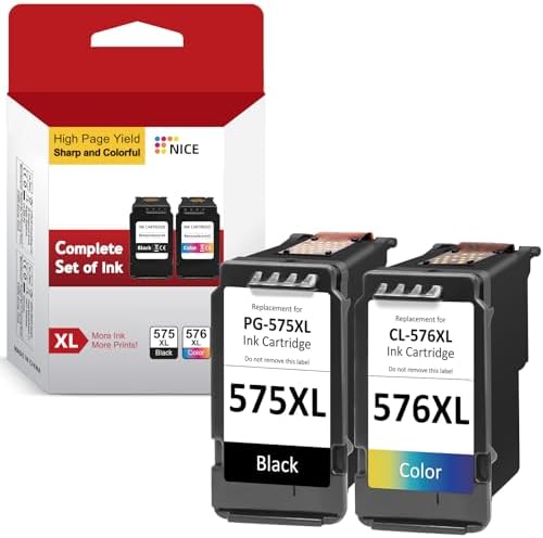 Firstoner PG-575XL CL-576XL Cartouches d'encre Multipack, PG-575XL CL-576XL Cartouches d'encre ...