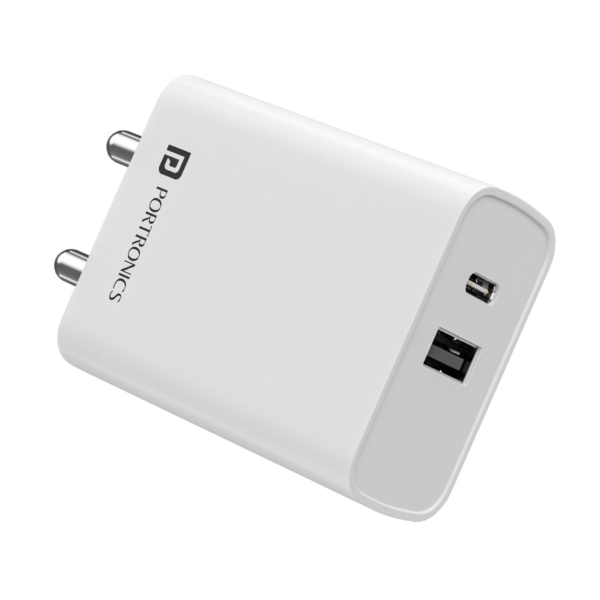 Portronics Adapto 70 33W Fast Charger Adapter with Dual Output (USB ...