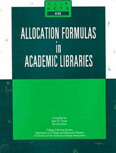 Amazon.com: Allocation Formulas in Academic Libraries (CLIP NOTES ...
